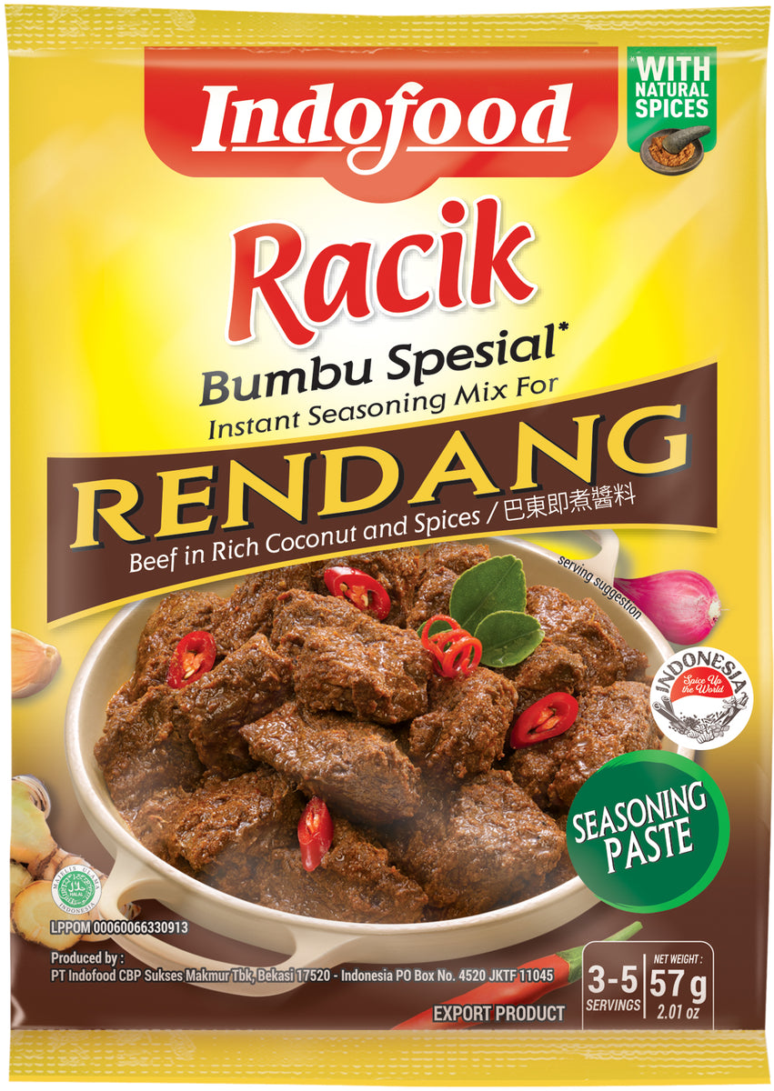 Indofood Instant Seasoning Mix Paste Rendang 12 x 57g – Indofood Online